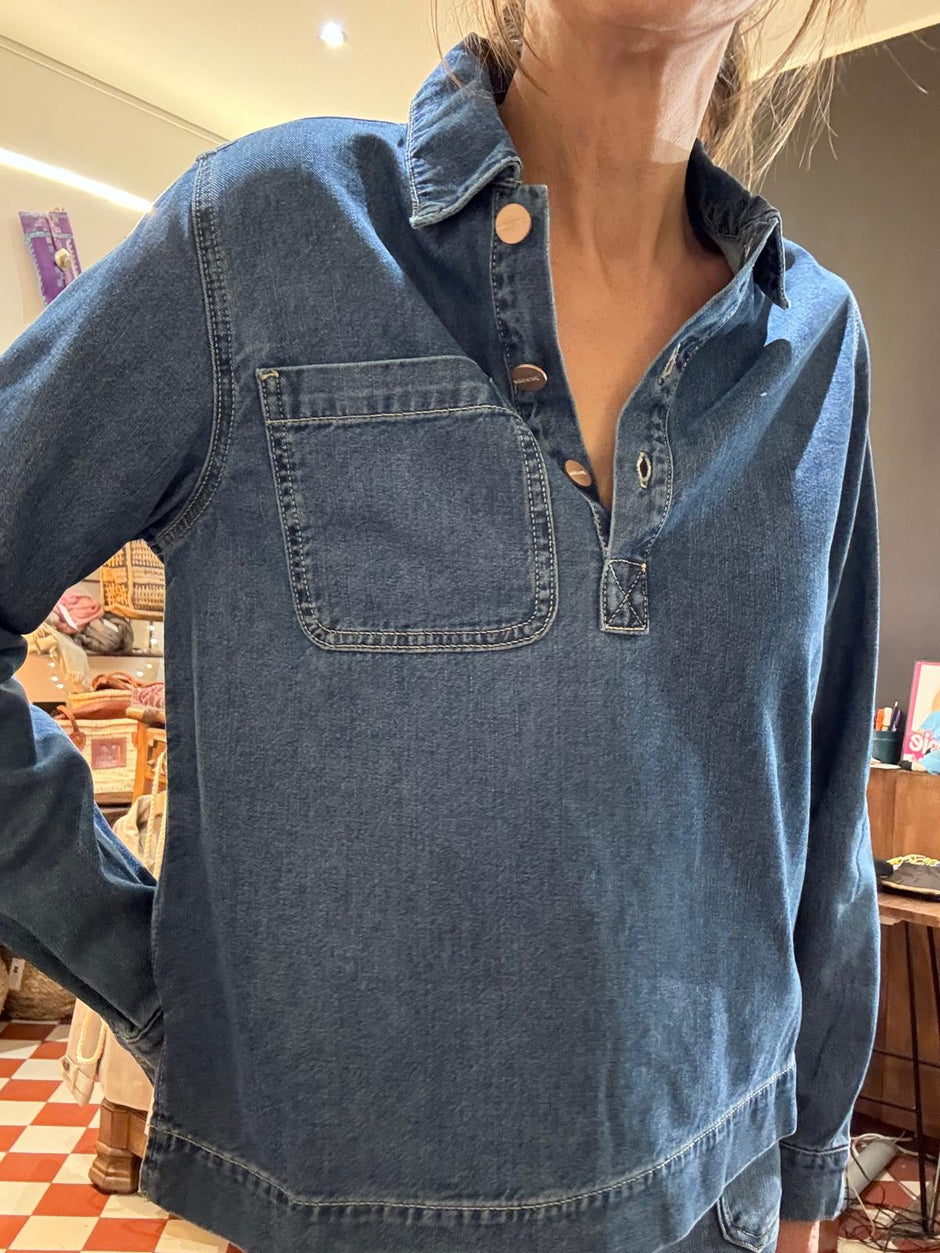 Chemise Vareuse denim
